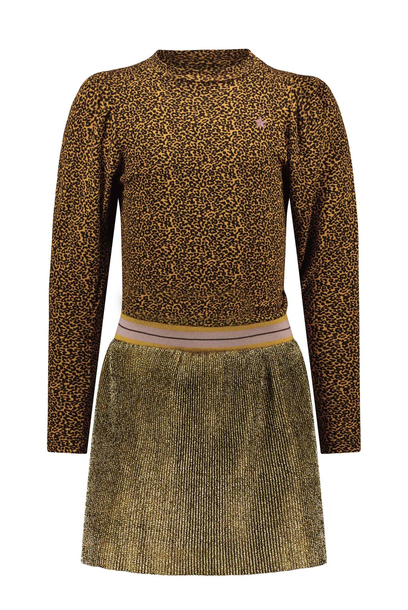 Flo girls puffy plisse dress F208-5805 435 Camel – Appeltje Leerdam